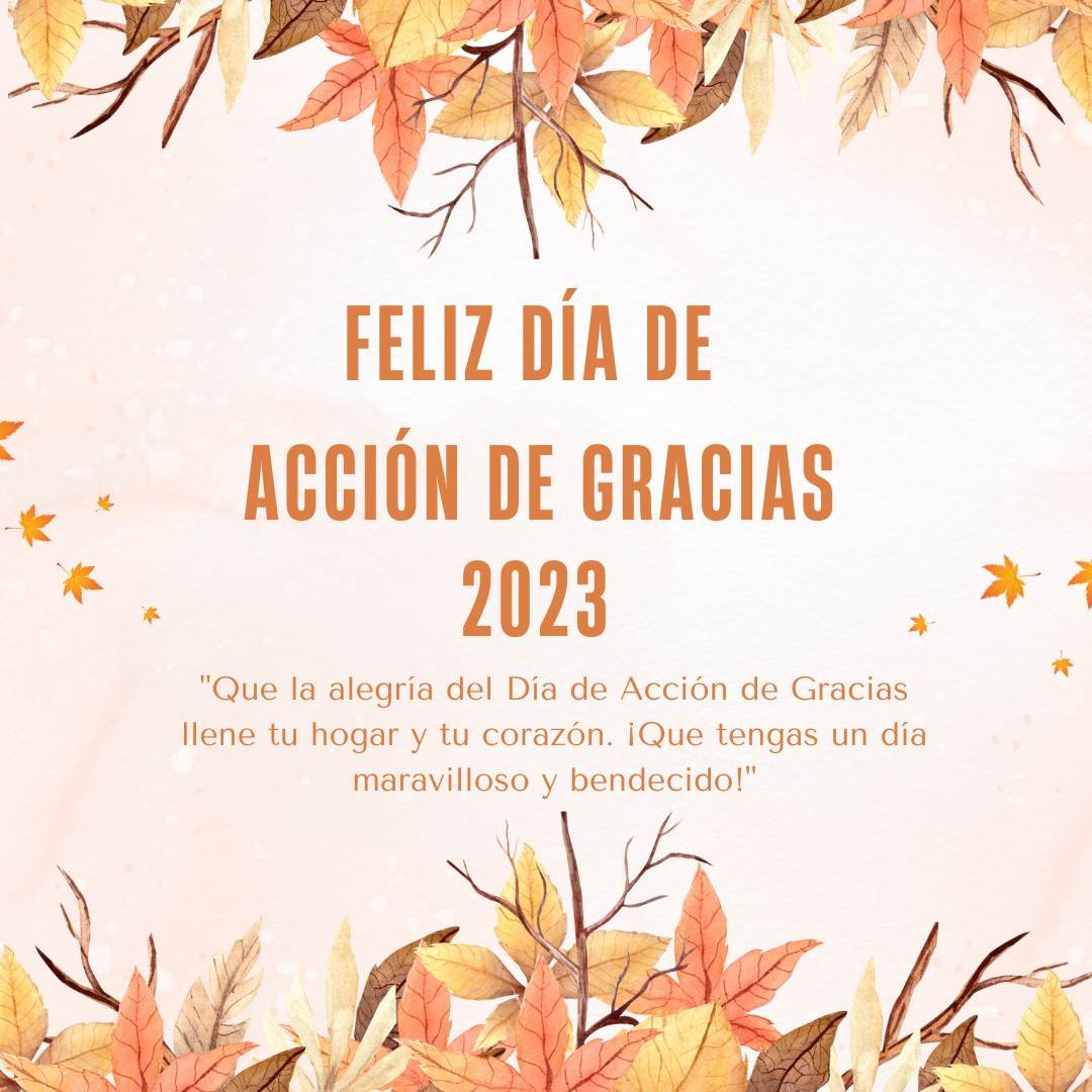 Feliz Día de Acción de Gracias 2023 Tarjetas